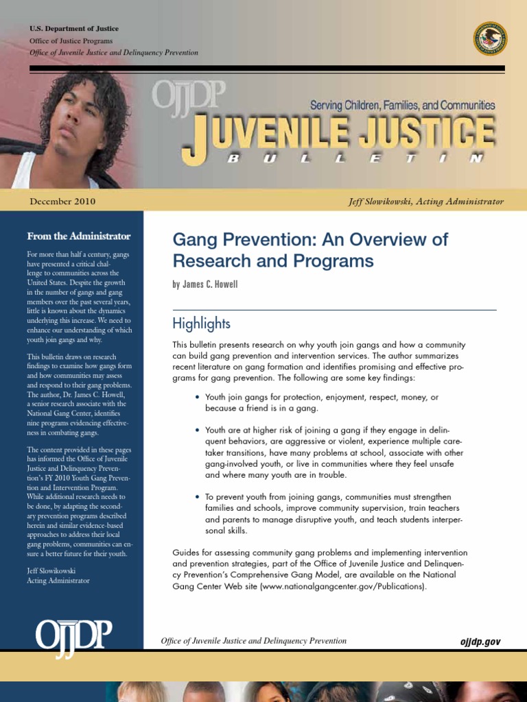 Gang Prevention - An Overview | Download Free PDF | Juvenile ...
