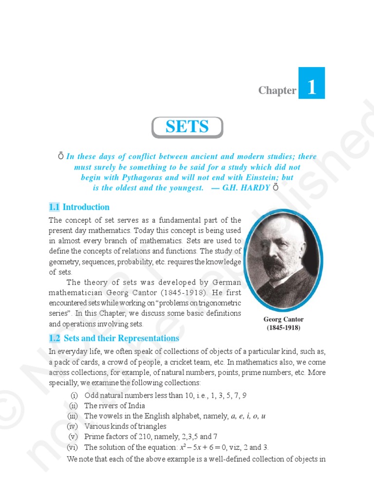 SET - Mathematics Basics | PDF | Set (Mathematics) | Numbers
