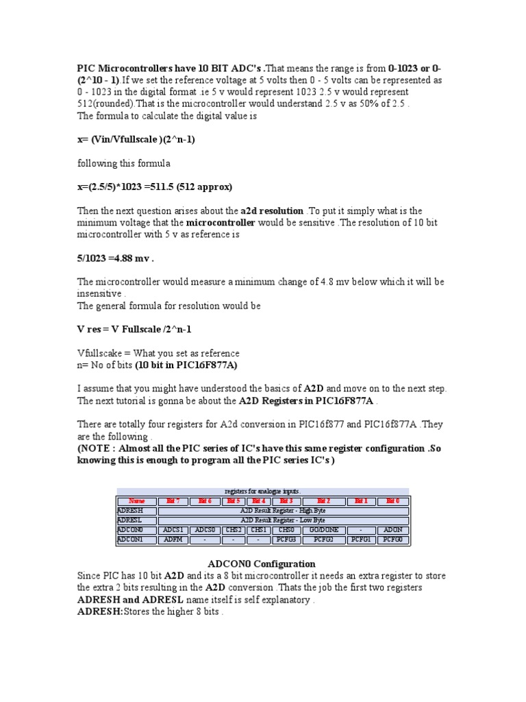 Configuring Analog to Digital Conversion and Reading ADC Values on a ...