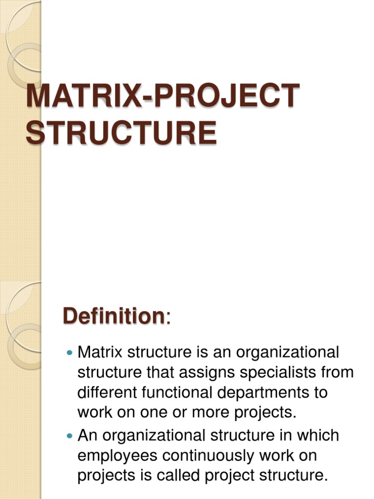 Matrix Structure | PDF