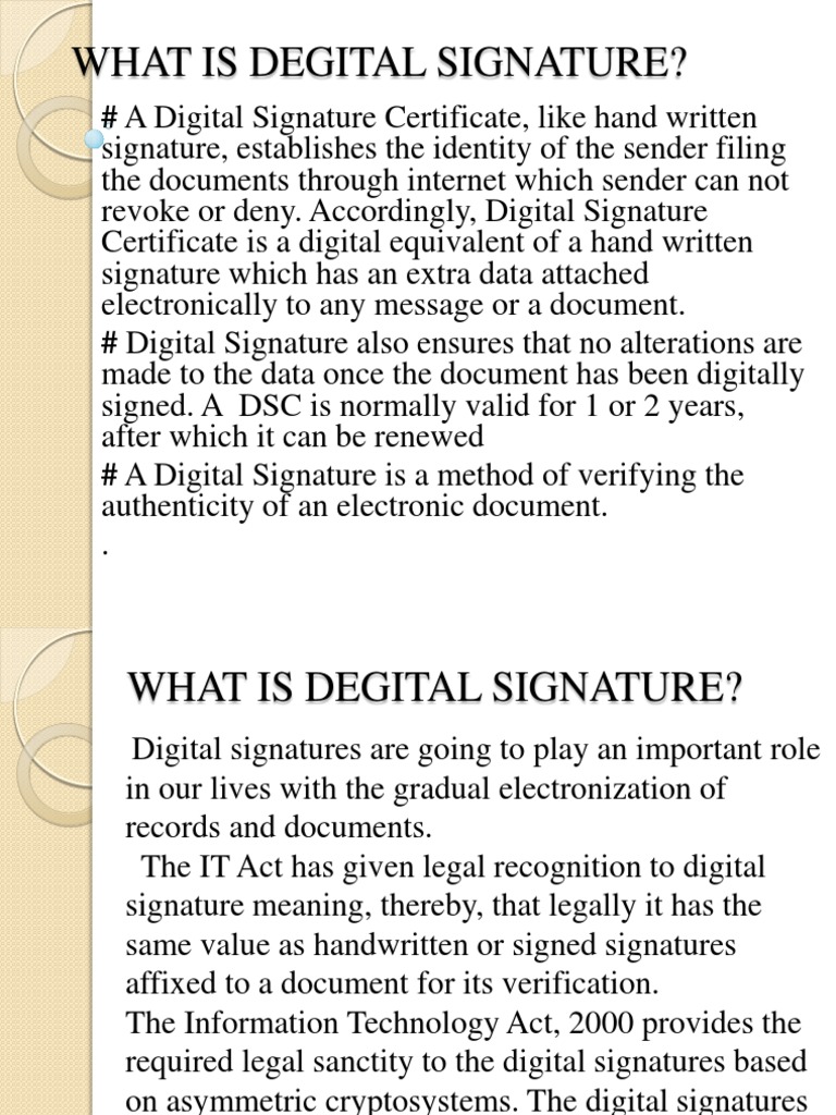 Digital Signature | PDF | Public Key Cryptography | Public Key Certificate