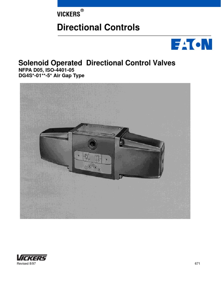 Vickers Valve DG4S | PDF | Electrical Connector | Switch