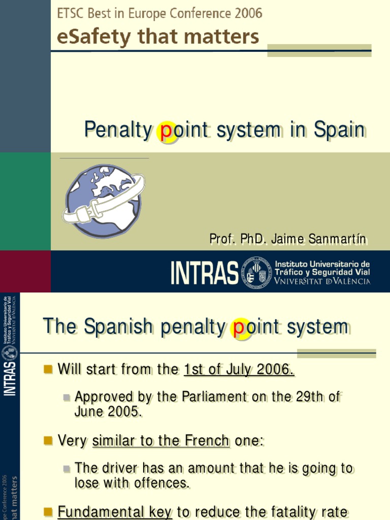 Introducing The Penalty Point System in Spain | PDF | Speed Limit ...
