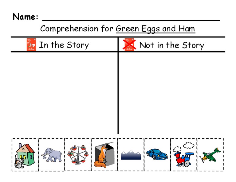 Green Eggs and Ham Comprehension Guide | PDF | Career & Growth | Wellness