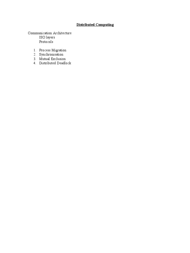 Distributed Computing Notes | Download Free PDF | Process (Computing ...
