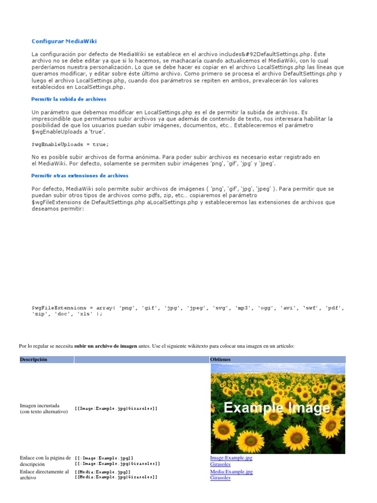 Subir Una Imagen A Mediawiki | PDF | Wiki | Archivo de computadora
