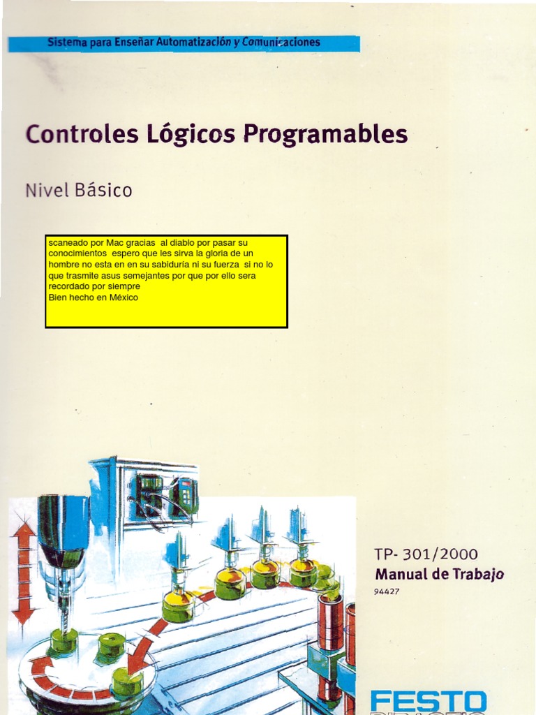 Libro - PLC Nivel Basico Tp301 (Festo - Manual de Trabajo - 2000) | PDF | Controlador lógico ...