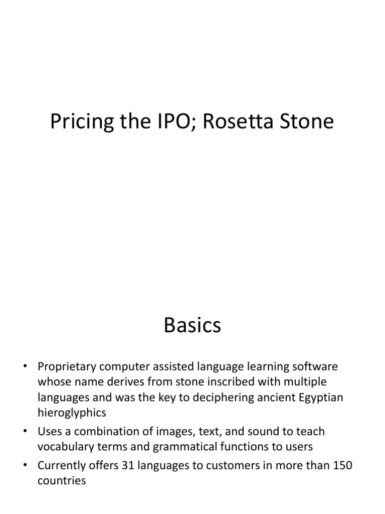 Pricing The IPO | PDF | Cost Of Capital | Beta (Finance)