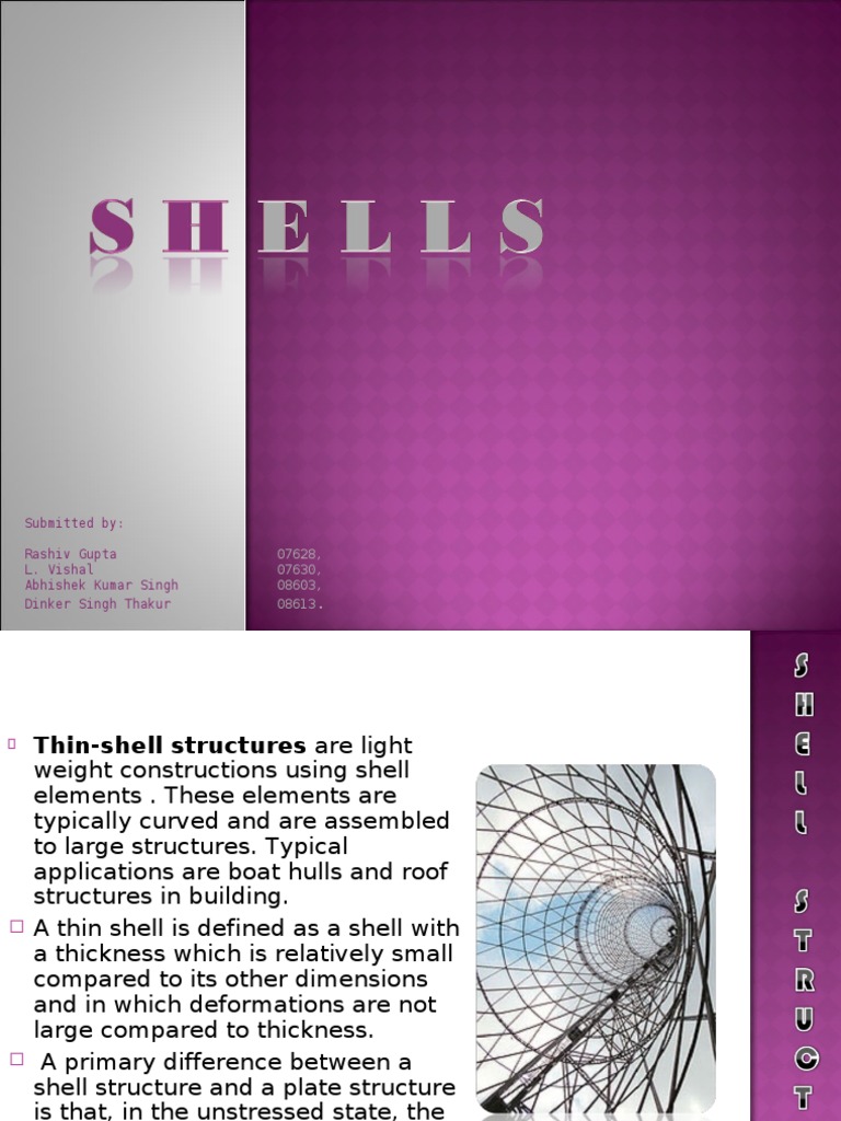 Shell Roof and Membrane Structures1 | PDF | Bending | Beam (Structure)