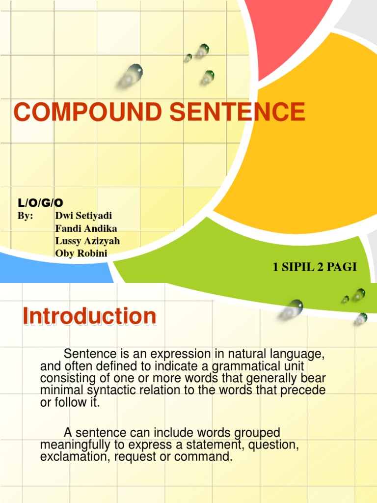 Compound Sentence | PDF | Sentence (Linguistics) | English Grammar