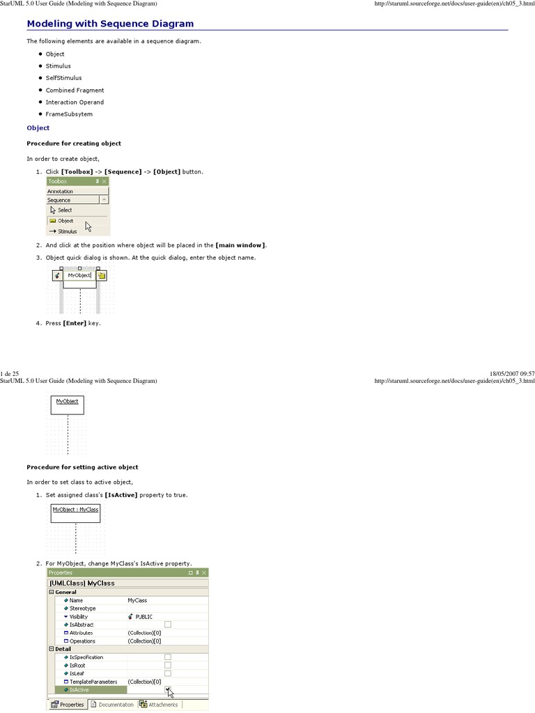 Chapter 5 - StarUML 5.0 User Guide (Modeling With Sequence Diagram ...
