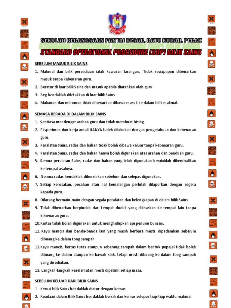 Sop Bilik Sains | PDF