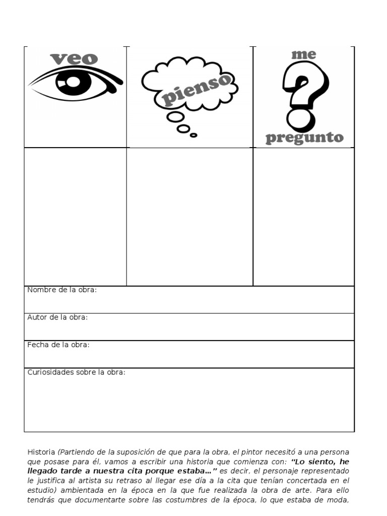 veo, pienso, me pregunto. relaciono, amplío en EPV