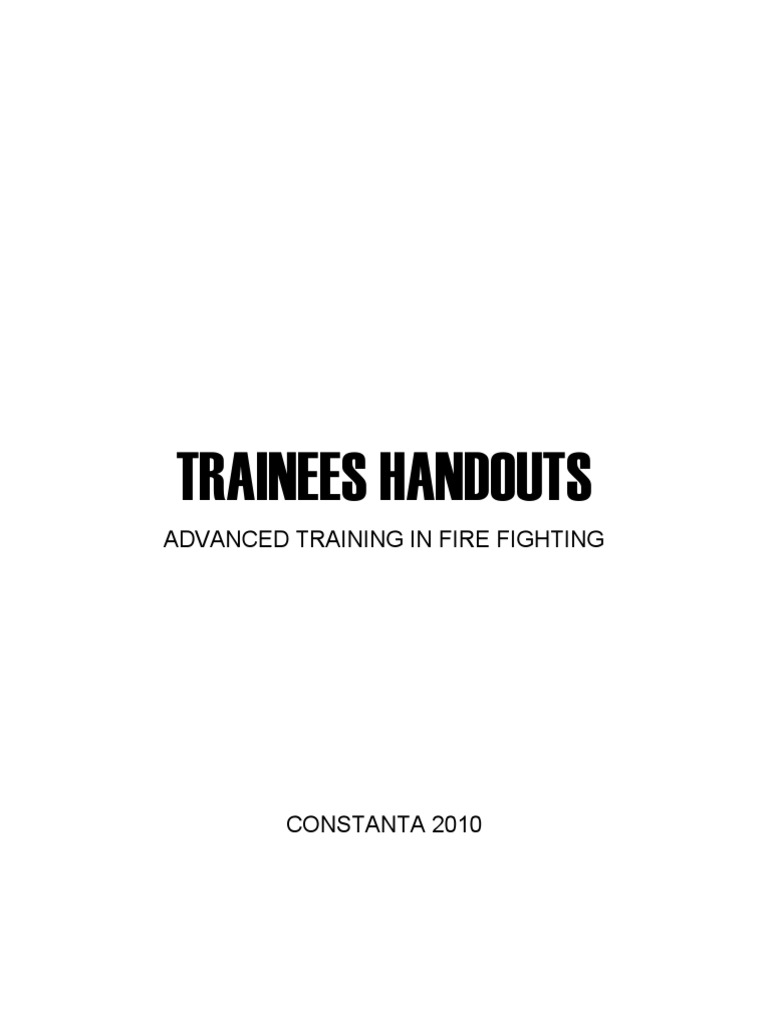 Advanced Fire Fighting Training Guide | PDF