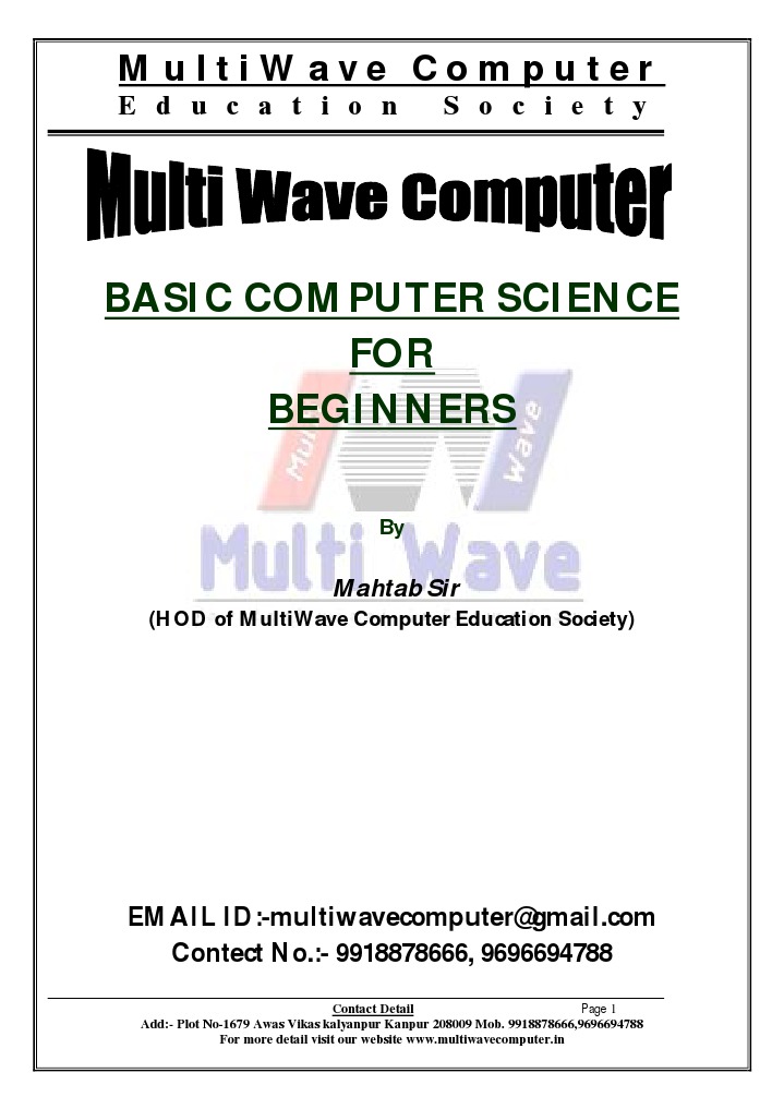 Basic Computer Science FOR Beginners | PDF | Computer Virus | Computer ...