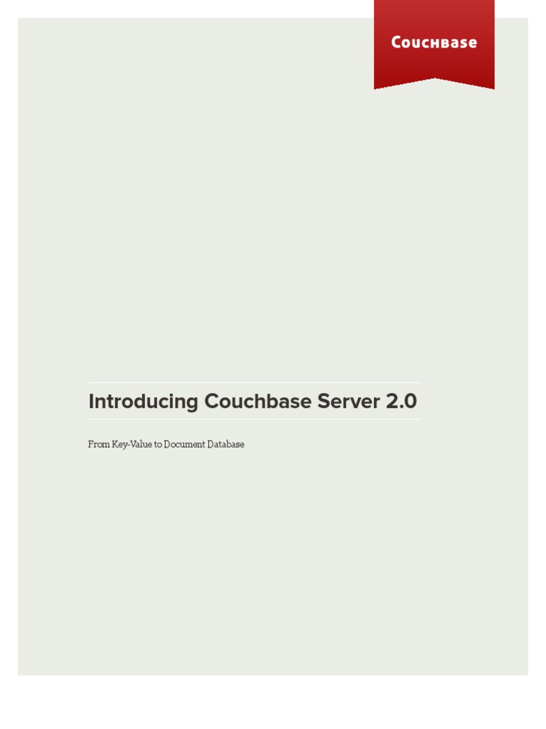 Introducing Couchbase Server 2 0 | PDF