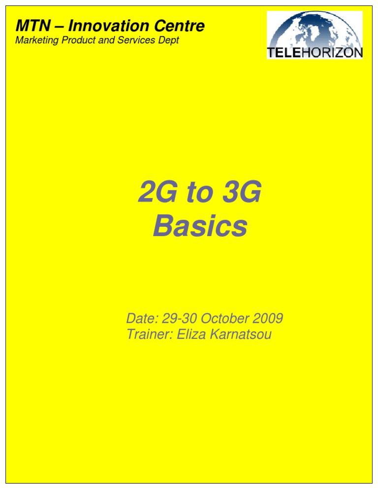 2G to 3G Transition Training Guide | PDF | Computers