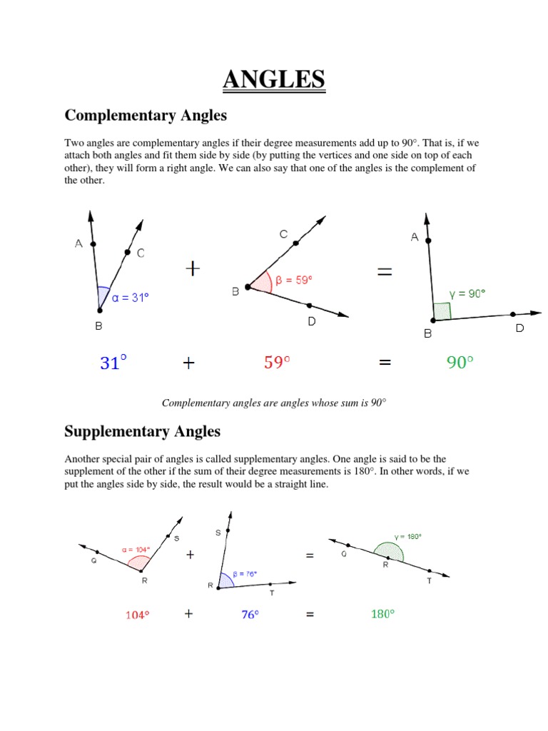 Understanding Angles Through Properties and Relationships | PDF | Angle ...