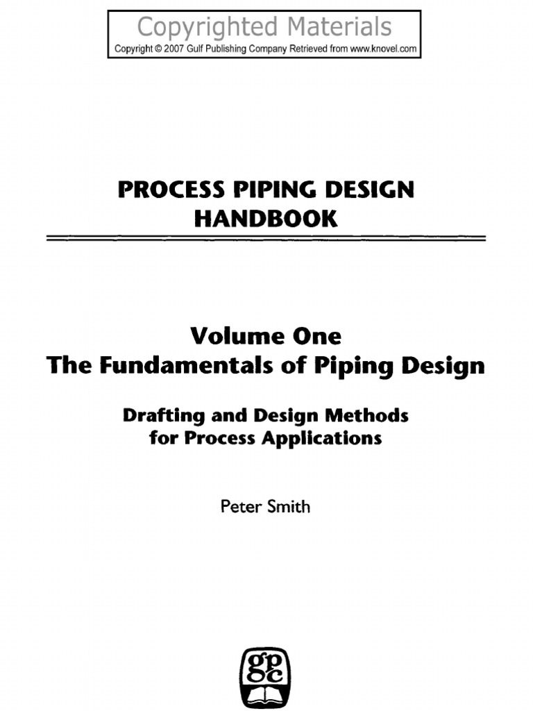 Process Piping Design Handbook | PDF
