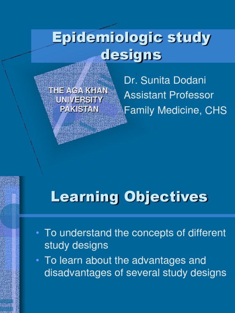 Overview of Epidemiologic Study Designs | PDF | Cohort Study | Epidemiology