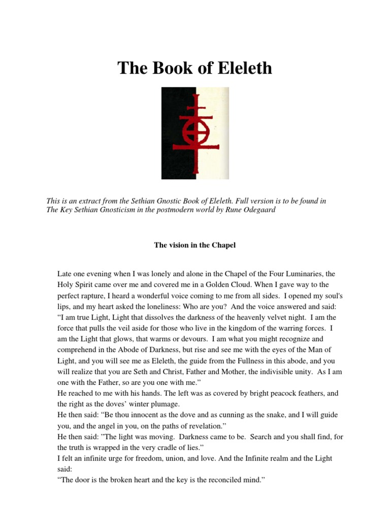 The Sethian Gnostic Book of Eleleth | PDF | Planets In Astrology ...
