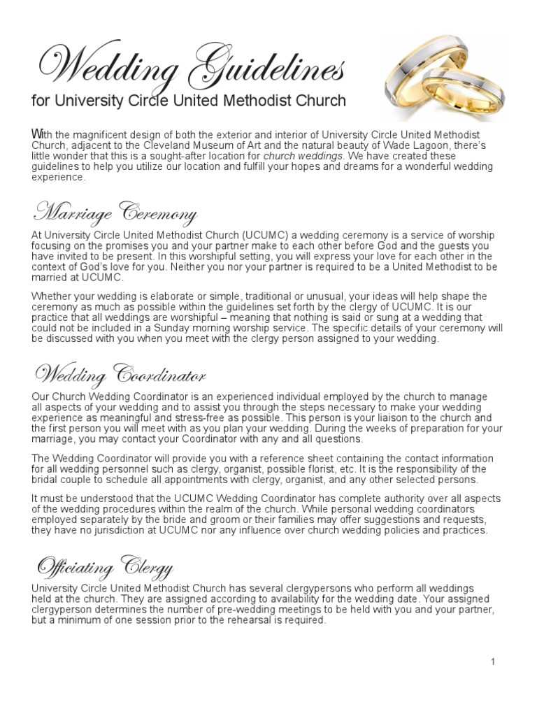 Methodist wedding ceremony script | Honestweddingadvice.com