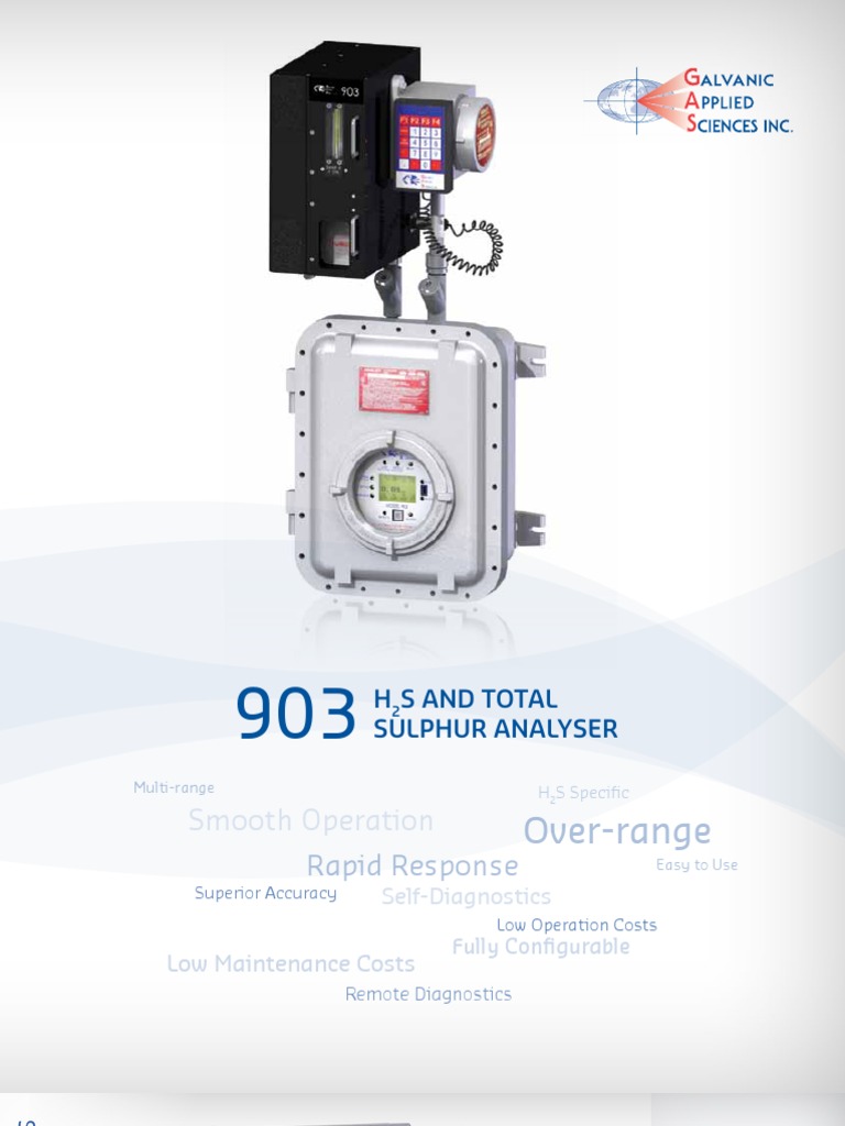 h2s Analyzer 903 | PDF | Natural Gas | Personal Computers
