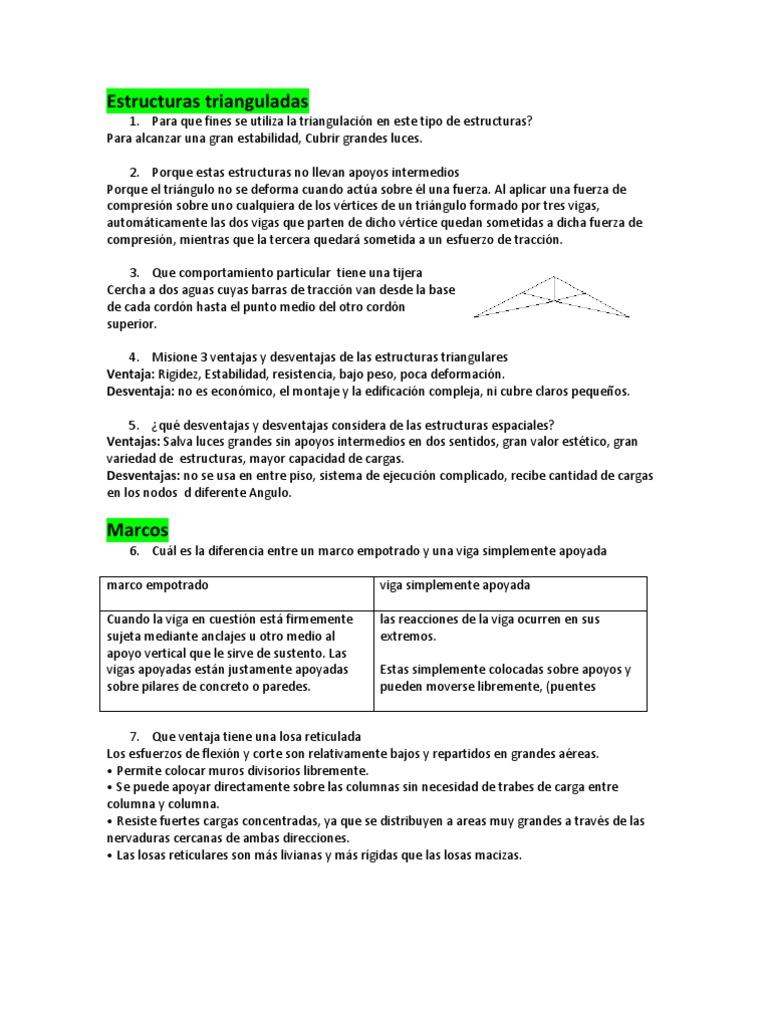 Estructuras Laminares y Trianguladas | PDF | Rigidez | Fundación ...