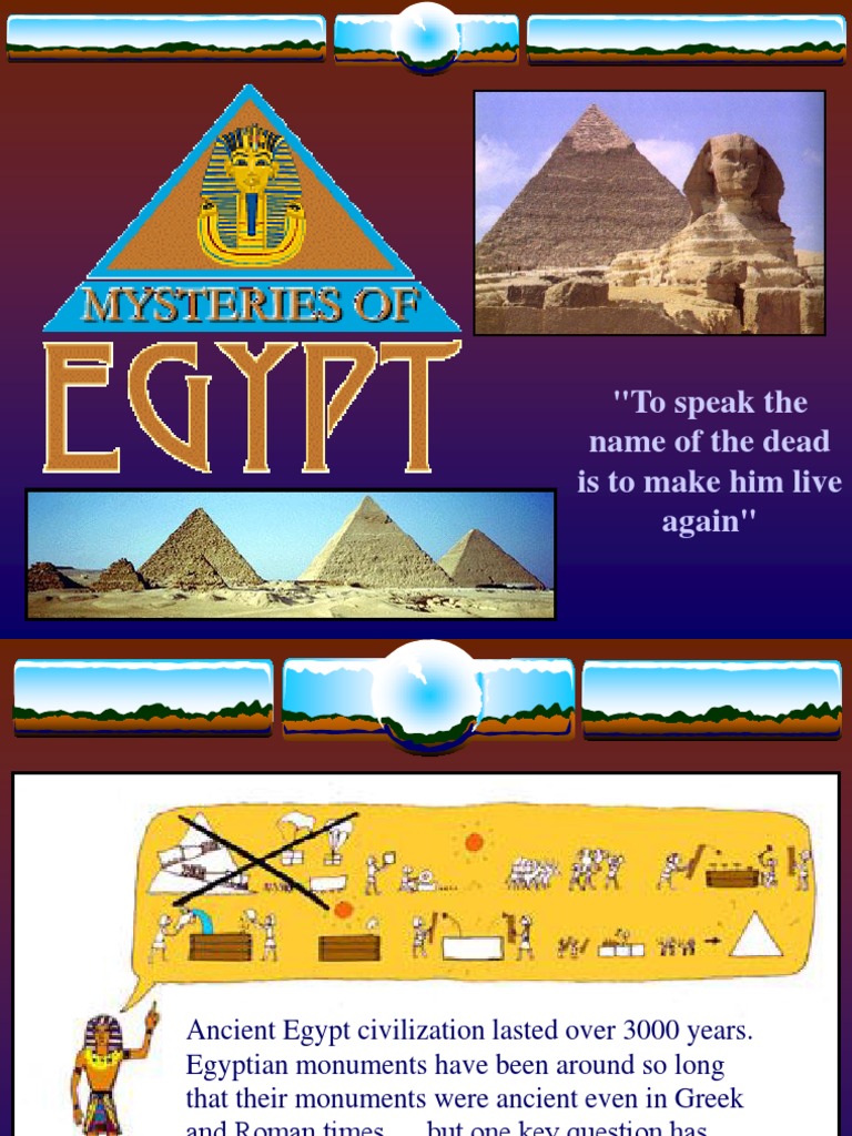 The Mystery of The Pyramids | PDF | Egyptian Pyramids | Pyramid