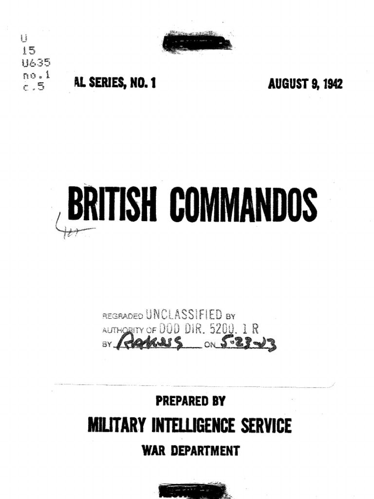 British Commandos | PDF | Commando | Officer (Armed Forces)