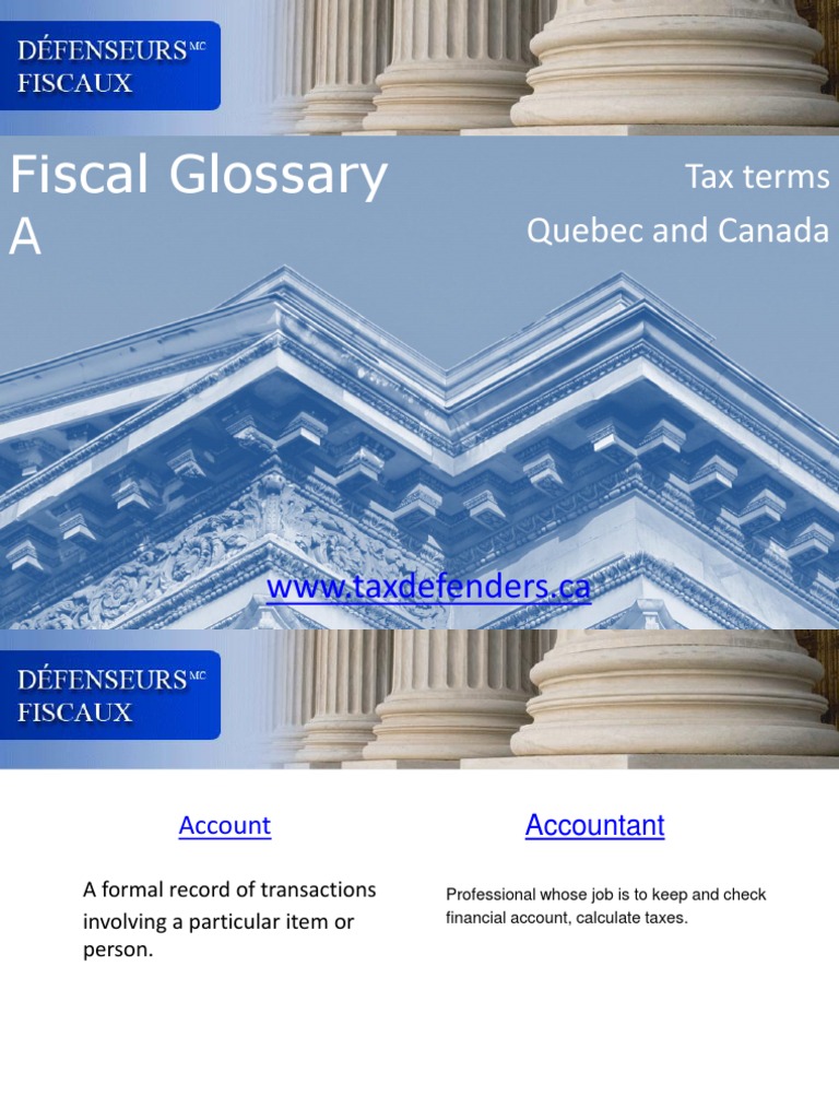 Tax Problems Help Glossary | PDF | Expense | Taxes