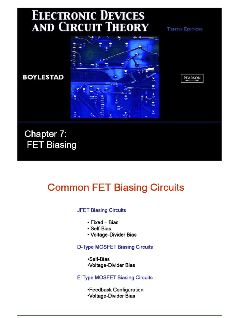 7 7 7:::: FET Biasing FET Biasing FET Biasing FET Biasing | PDF | Network Analysis (Electrical ...