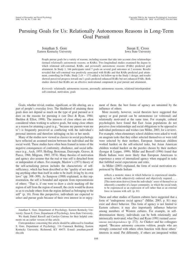 Pursuing Goals For Us: Relationally Autonomous Reasons in Long-Term ...