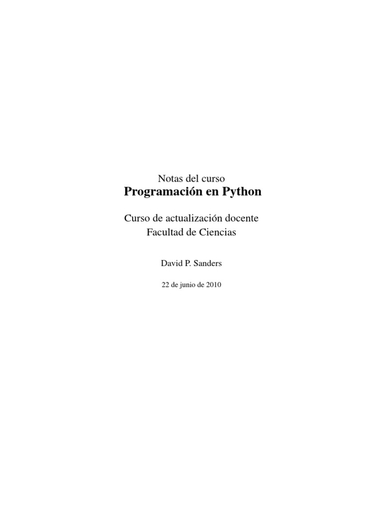 Notas Python | PDF