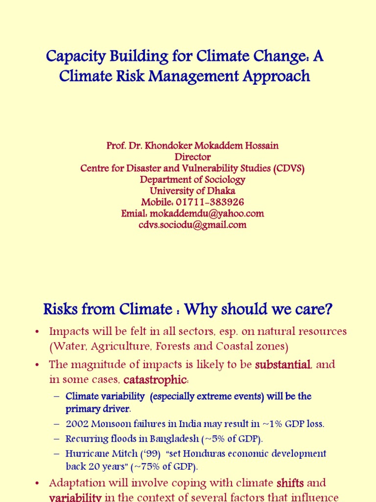 Climate Risk Management Guide | PDF | Risk Management | Climate Resilience