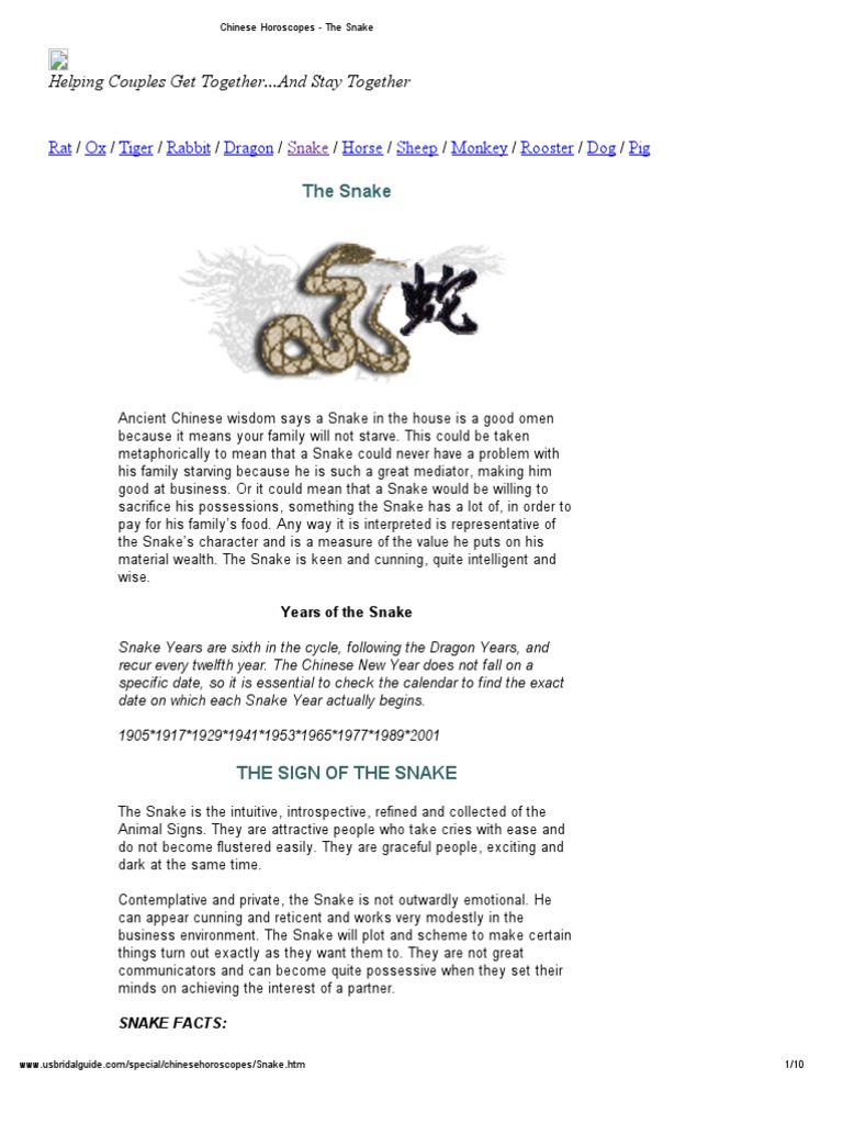 Understanding the Snake: Personality Traits, Career Matches, Health ...