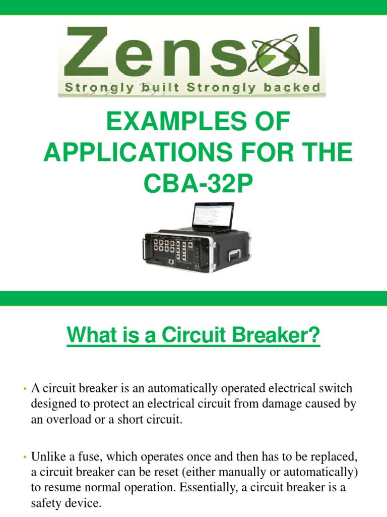 CBA Example Application 2012 | Cable | Manufactured Goods