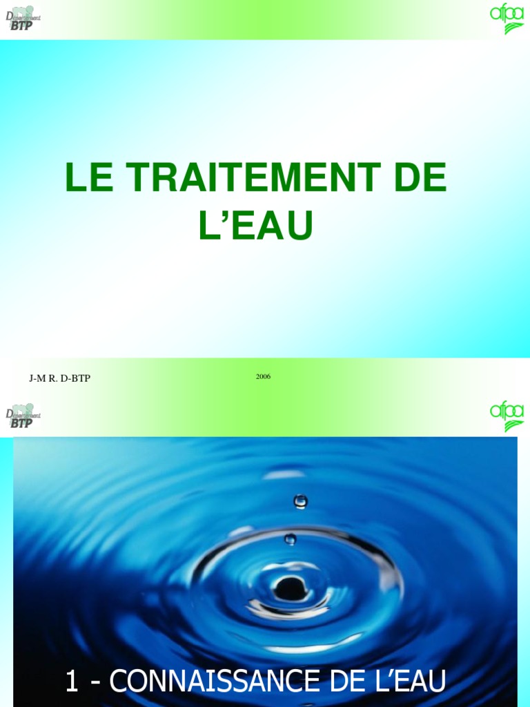 Traitement Des Eaux | PDF