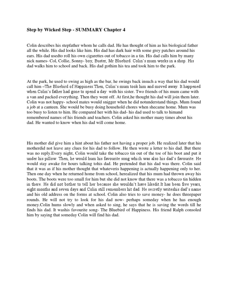 Step by Wicked Step - SUMMARY Chapter 4 | PDF | Leisure