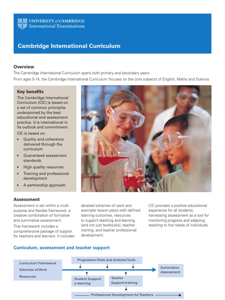 Cambridge International Curriculum CIE v1 2008 | PDF | Curriculum ...