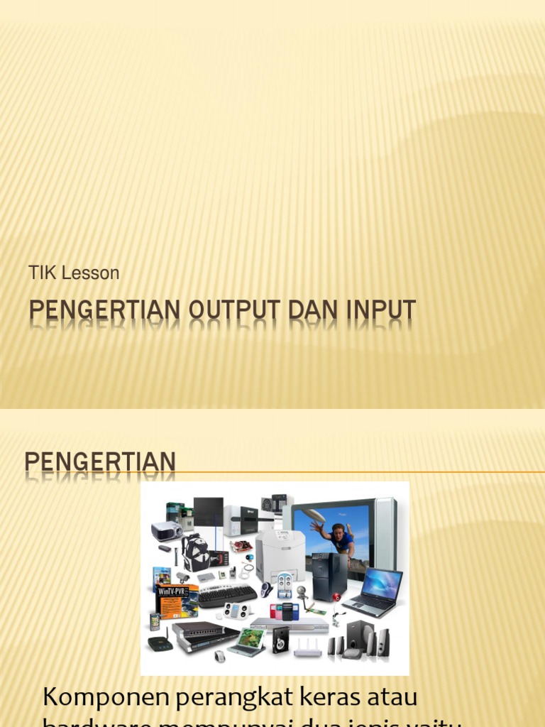 Pengertian Output Dan Input | PDF