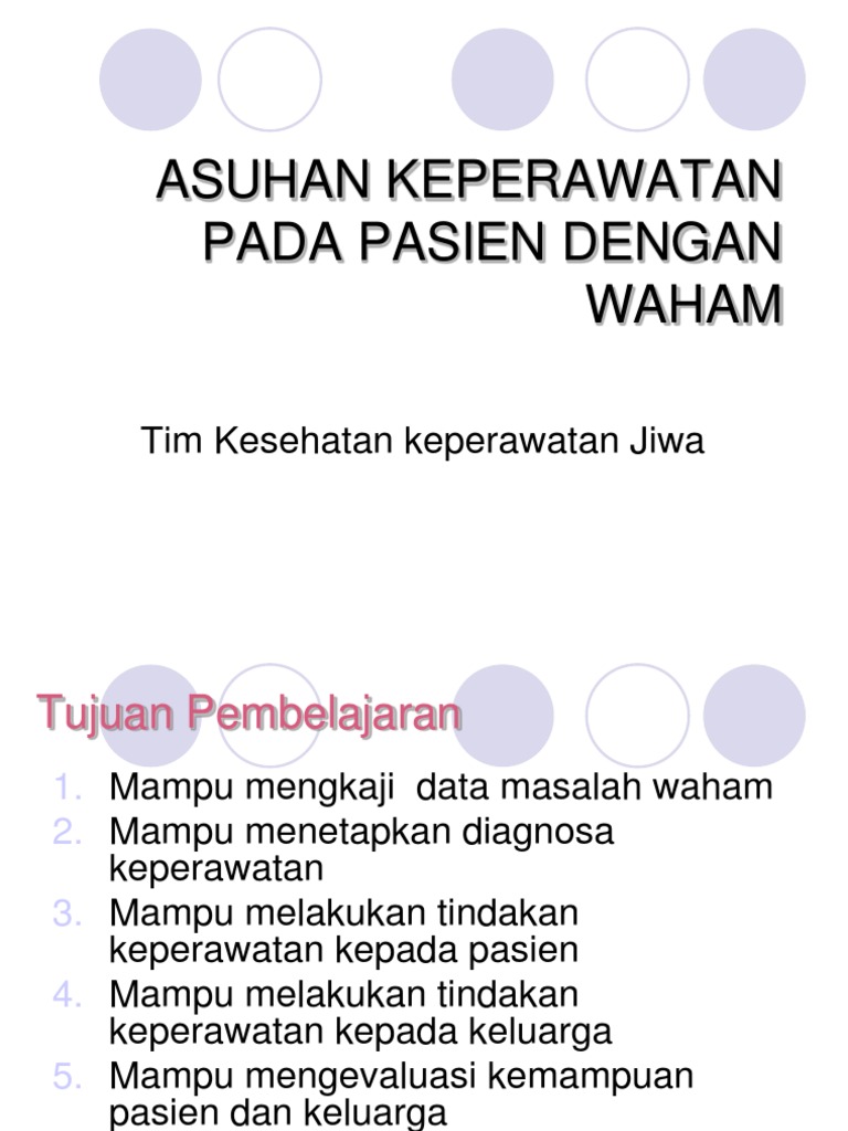 Askep Waham | PDF | Pengembangan Diri | Kesehatan Holistik
