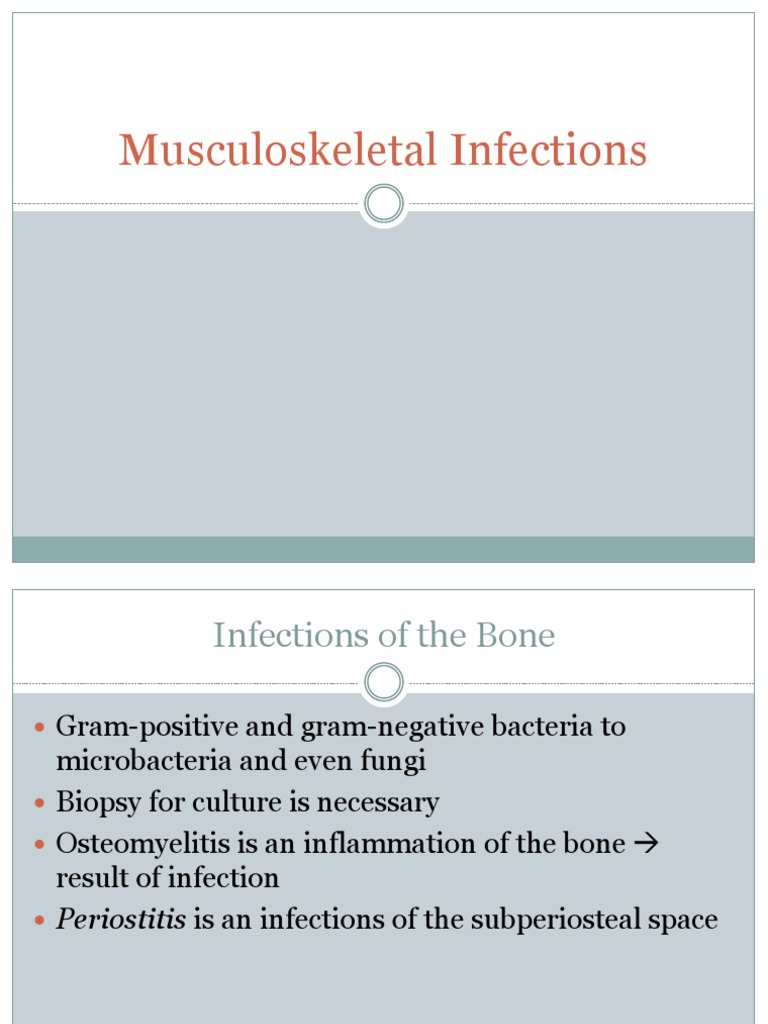 Musculoskeletal Infections | PDF | Bone | Joint