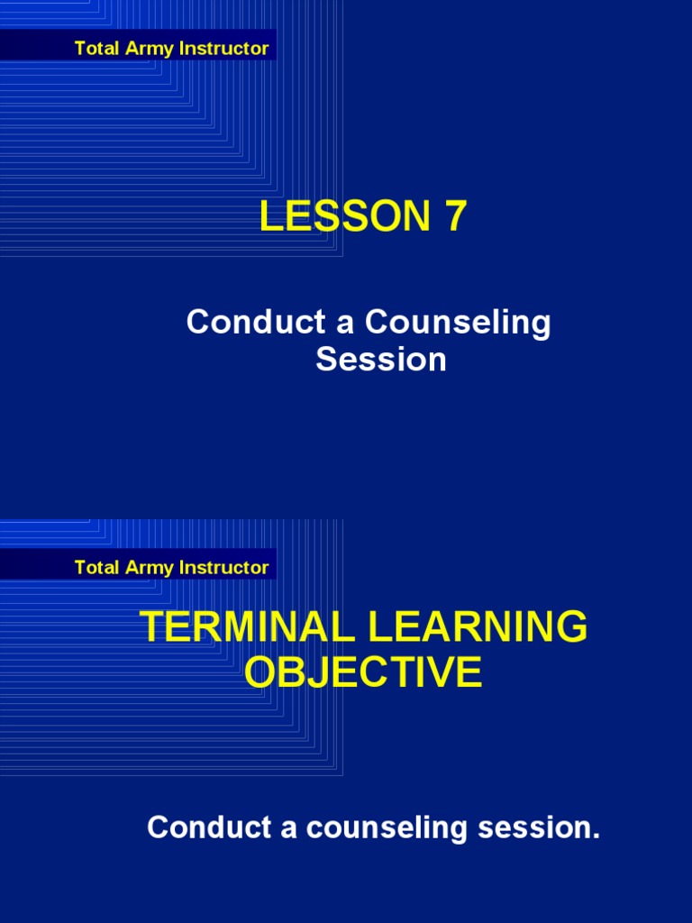 Conducting Effective Counseling Sessions | PDF