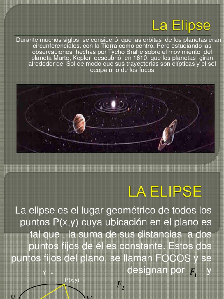 La Elipse | PDF | Elipse | Geometría