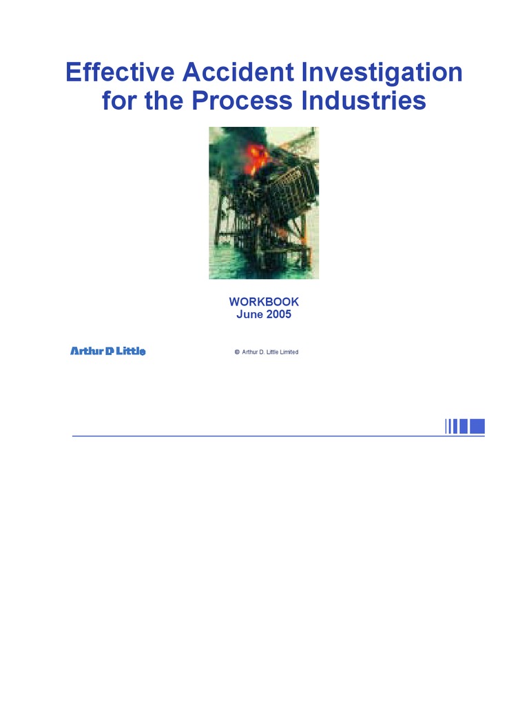 Accident Investigation Workbook Presenting | PDF | Causality | Traffic ...