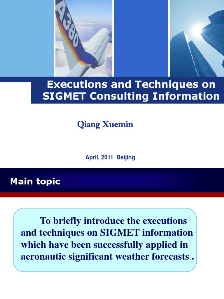 SIGMET Analysis | PDF | Weather Forecasting | Thunderstorm