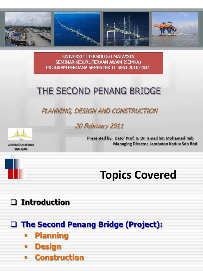 Second Penang Bridge: Design & Construction | PDF | Deep Foundation ...