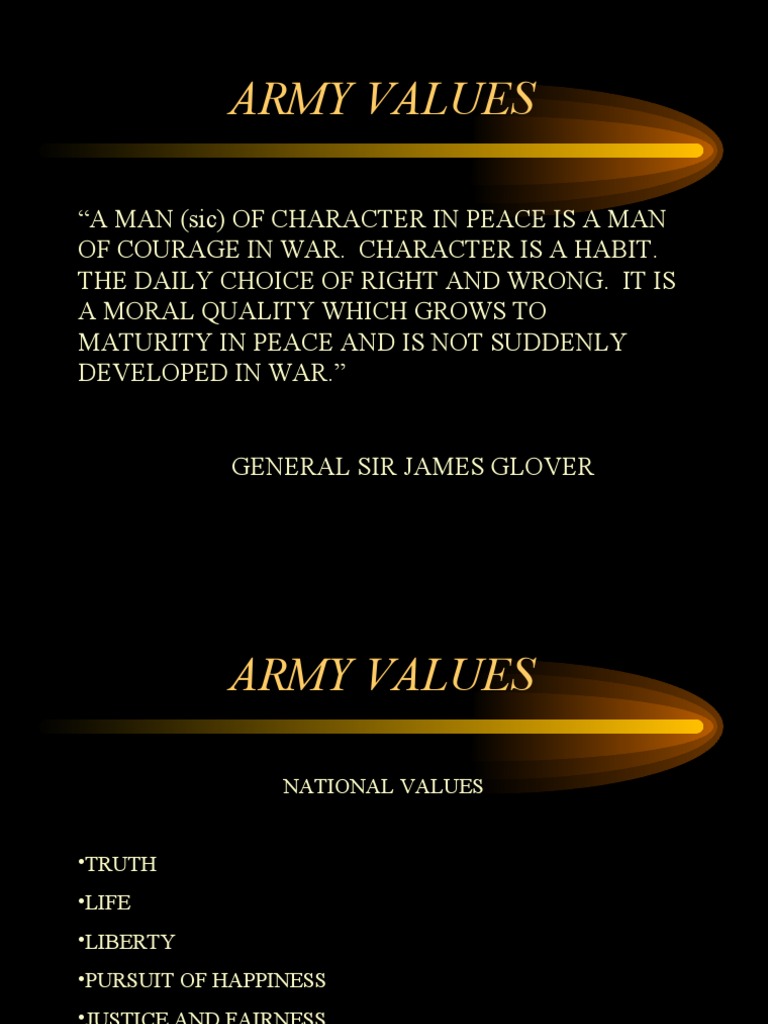 Army Values | PDF