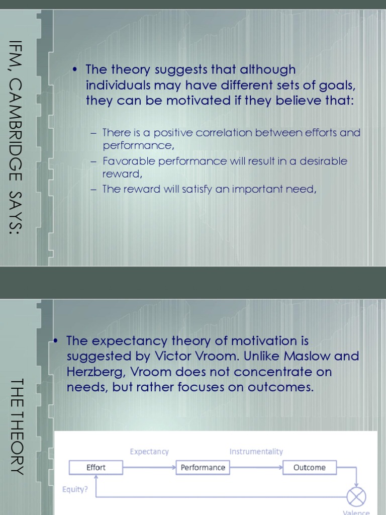 Expectancy Theory | PDF | Motivation | Motivational